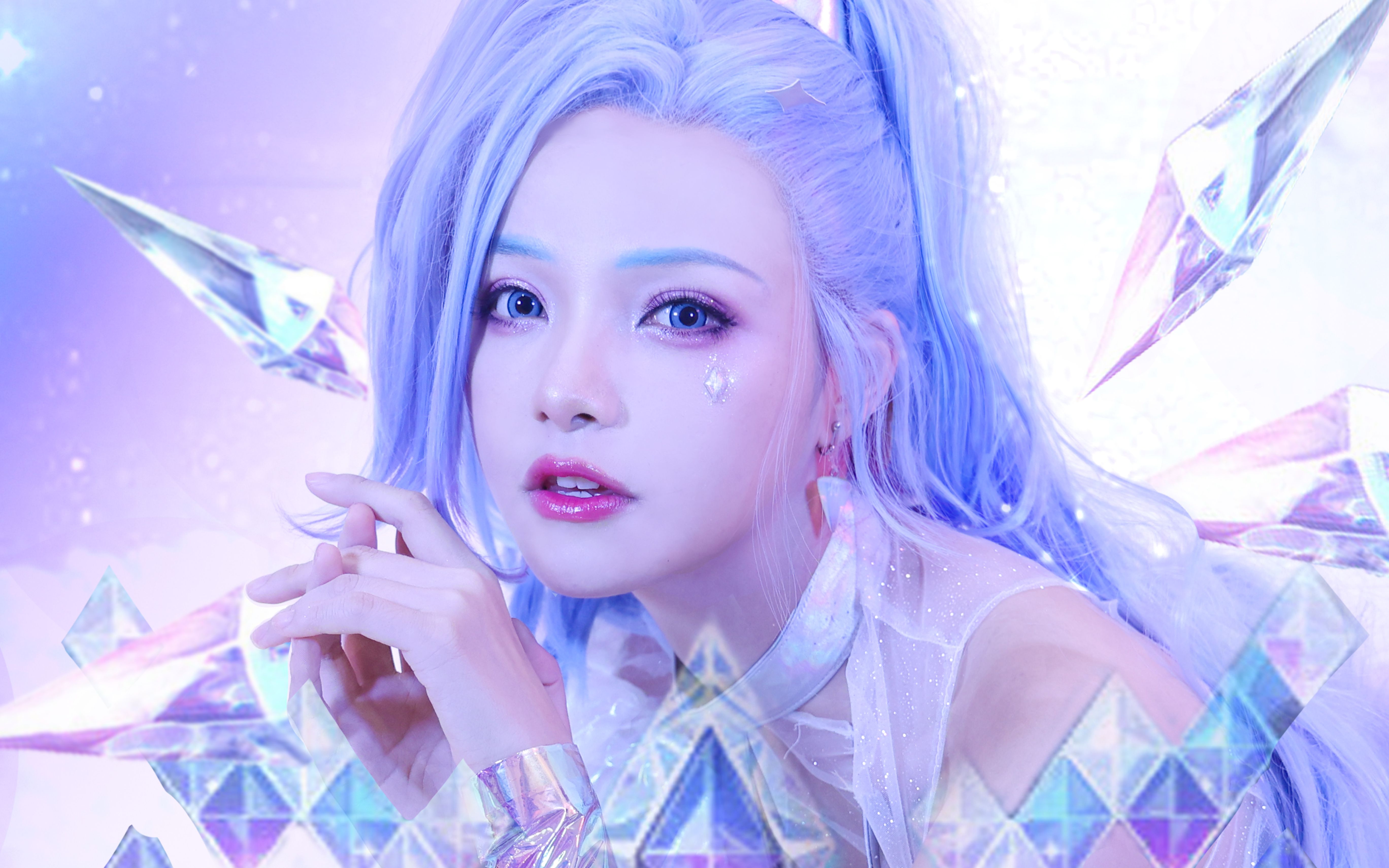 听说这是你的新老婆？Seraphine K/DA皮肤仿妆_哔哩哔哩_bilibili