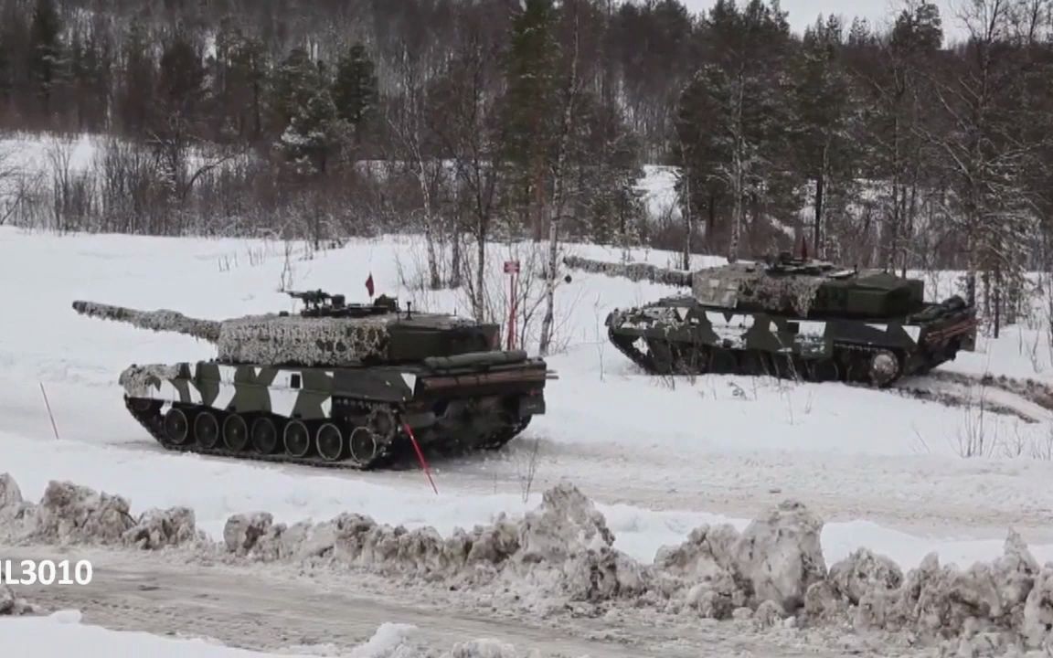 挪威国防军 豹2A4NO主战坦克 CV9030N步兵战车_哔哩哔哩_bilibili