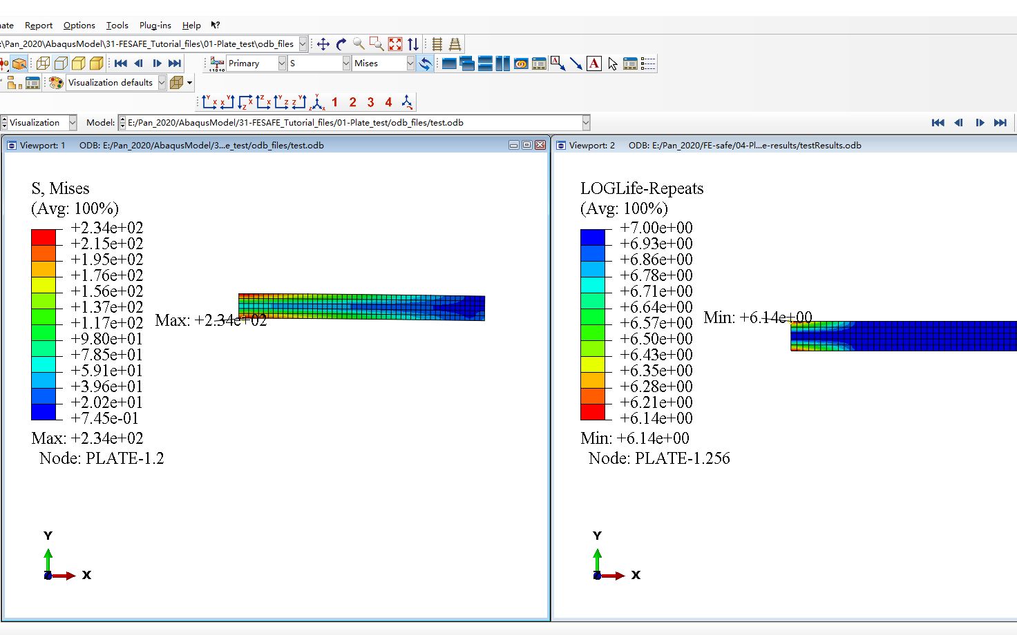 【新手向】FE-SAFE疲劳分析01-固支梁的疲劳分析（简单操作）_哔哩哔哩_bilibili
