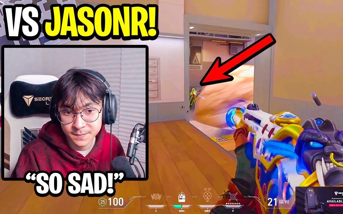 【Valorant】TenZ和JasonR在排位赛上的炸弹妹对决_电子竞技热门视频