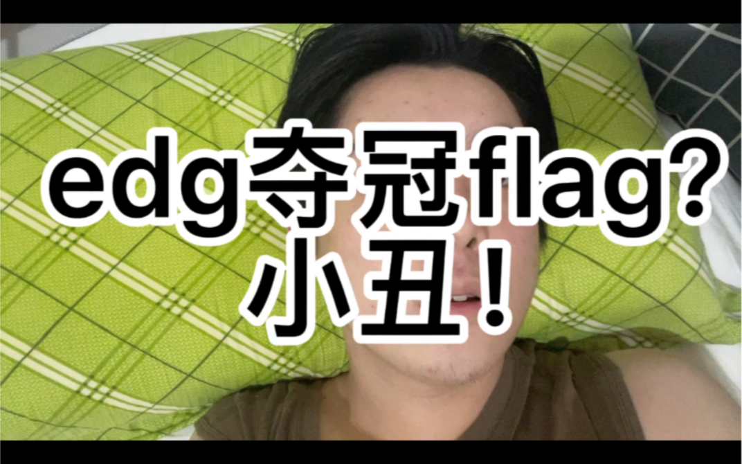 edg夺冠flag...？丑态尽出的小丑们，能不能正常点？_哔哩哔哩bilibili