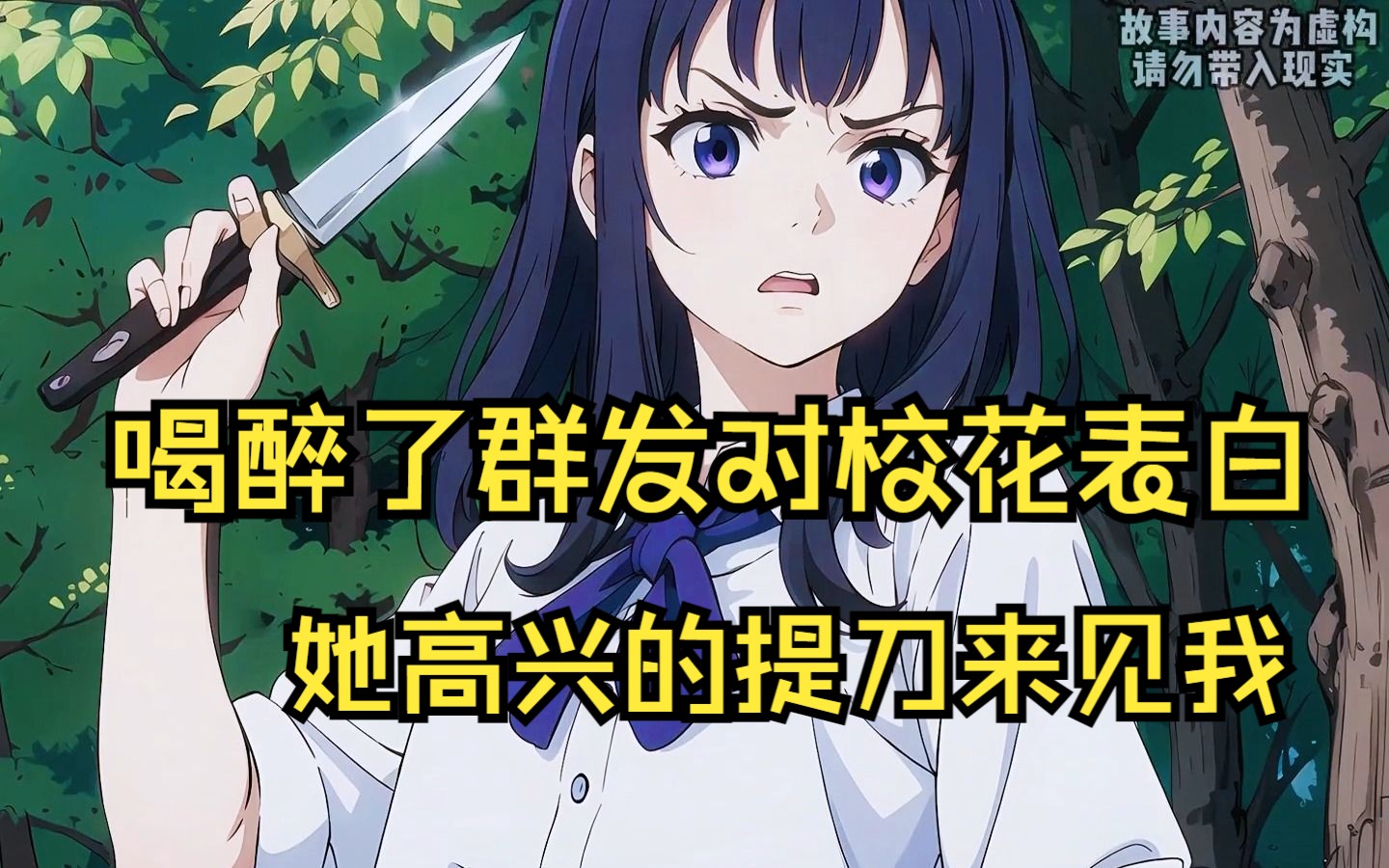 我喝醉了群发对校花表白，第二天她高兴的提着菜刀来见我