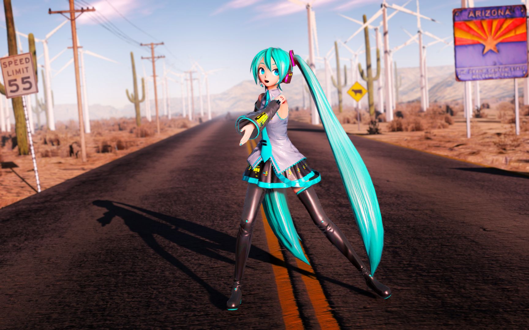 【1080p/60FPS】PDX/HD—MIKU官方模型【Ray1.5.1(重置）】_哔哩哔哩_bilibili