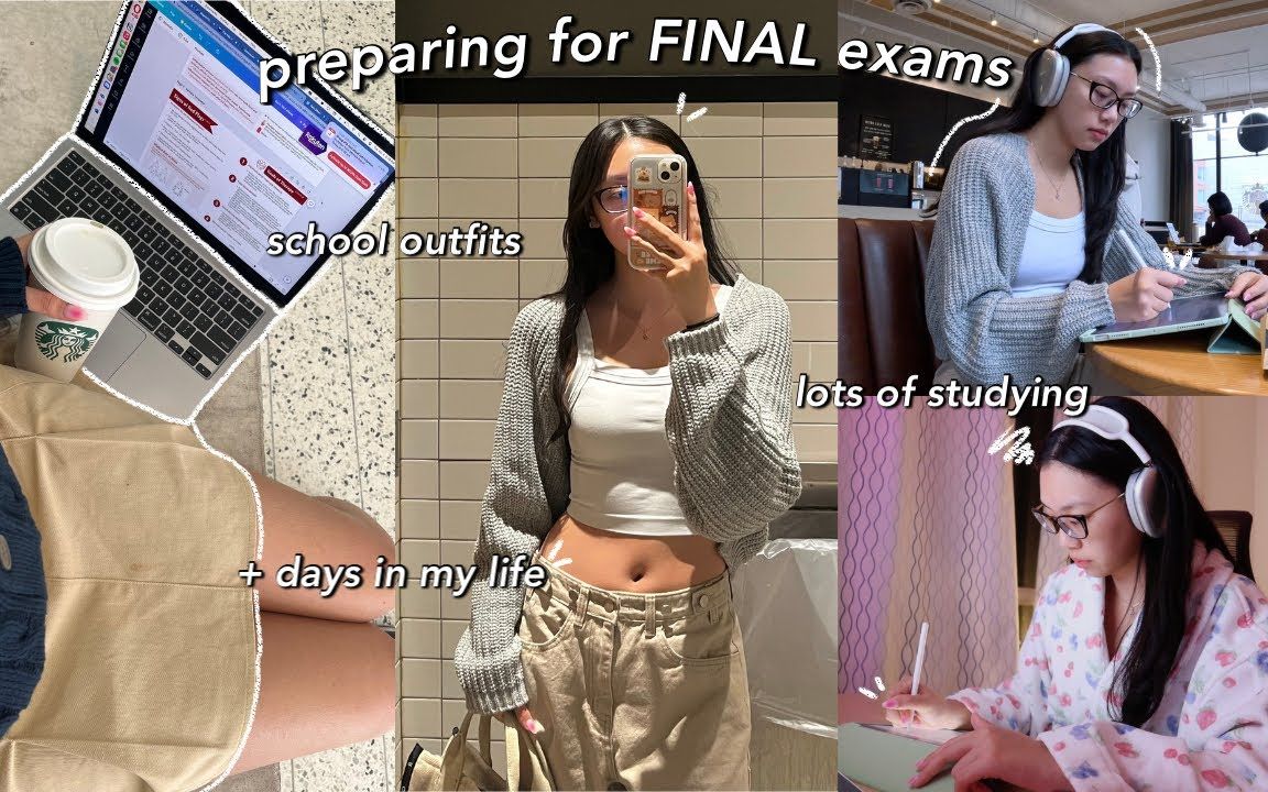 【Breanna Quan｜VLOG】｜中英20230410 为期末考试 💌 做笔记、精疲力尽和着装创意的高效学习日-学习动力加油站-学习动力 ...