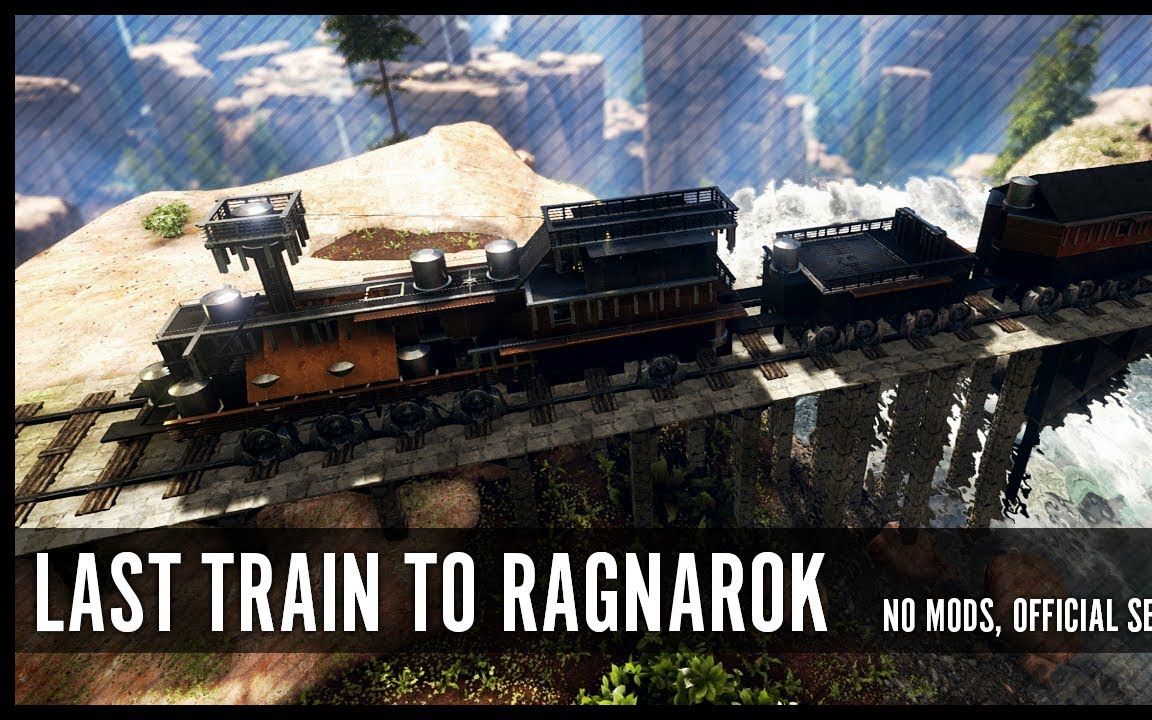 Ark建筑大赏-仙境火车概念设计(无MOD)_哔哩哔哩_bilibili