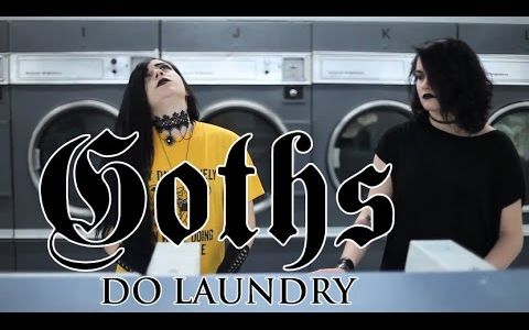 【The Goth Next Door】Goths Do Laundry_哔哩哔哩_bilibili