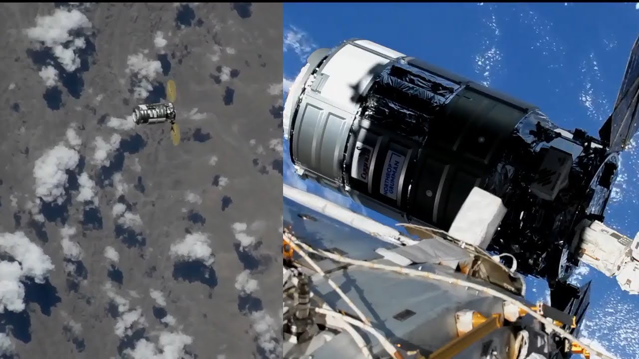 航天新闻速递 NG-15 S.S. Katherine Johnson Cygnus capture_哔哩哔哩_bilibili