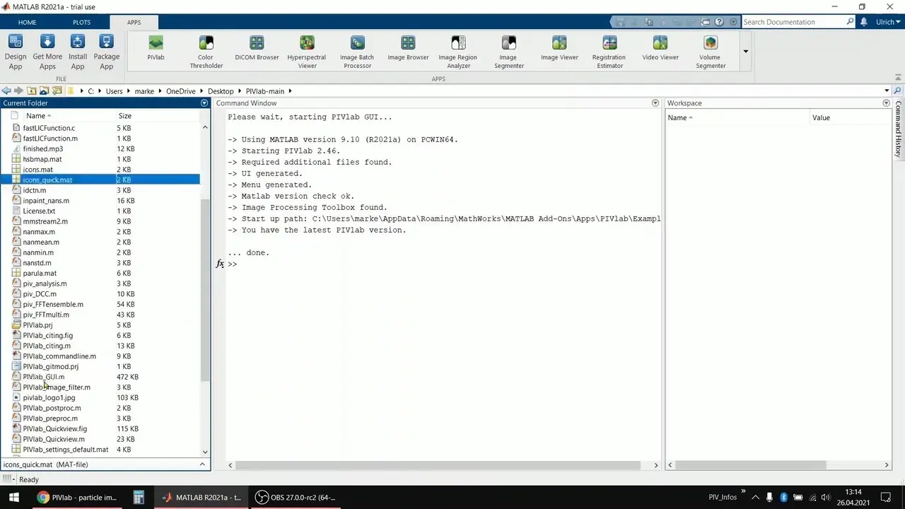 PIV粒子图像测速Matlab插件_哔哩哔哩_bilibili