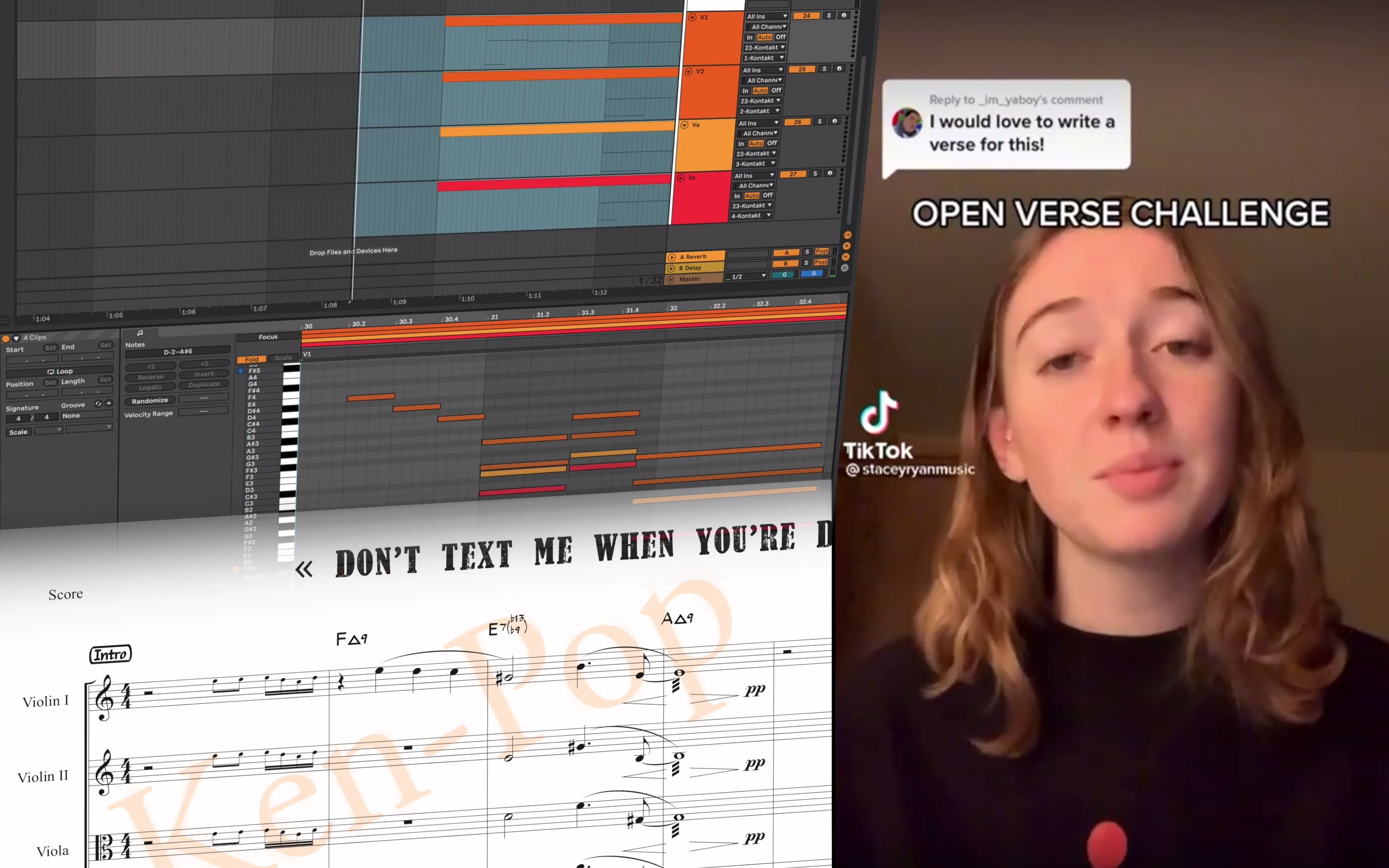 Tik Tok 上的 Open Verse Challenge 改成弦乐四重奏_哔哩哔哩_bilibili