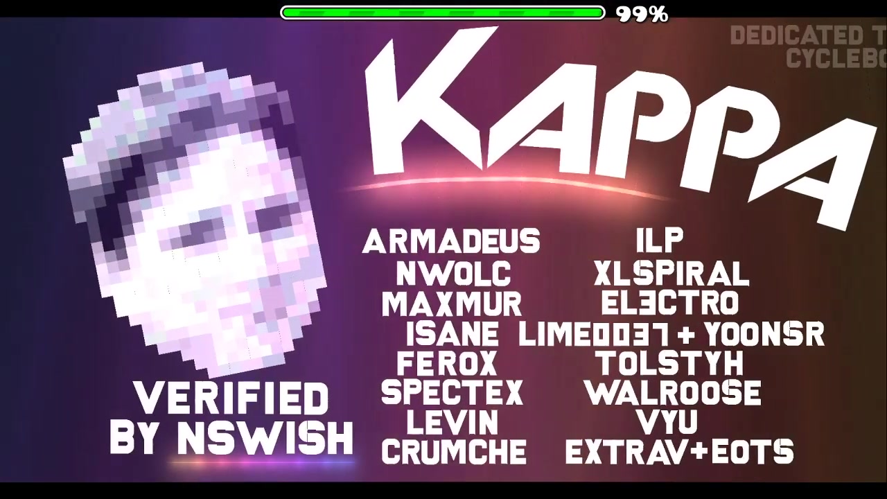 【几何冲刺/转载】Kappa verified(Extreme Demon) by Armadeus and more!_哔哩哔哩_bilibili