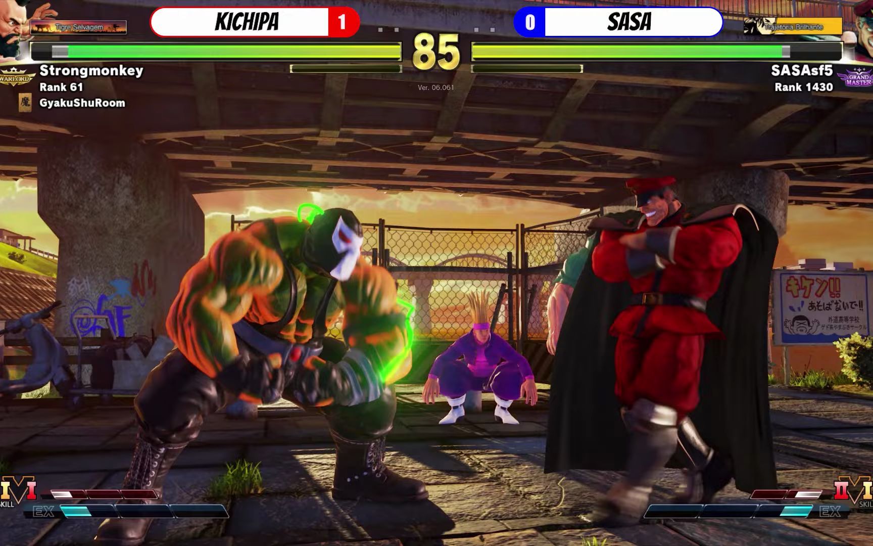 街霸5：💥 Kichipa (Zangief) VS SASA SF5 (M.Bison)_哔哩哔哩bilibili_街头霸王