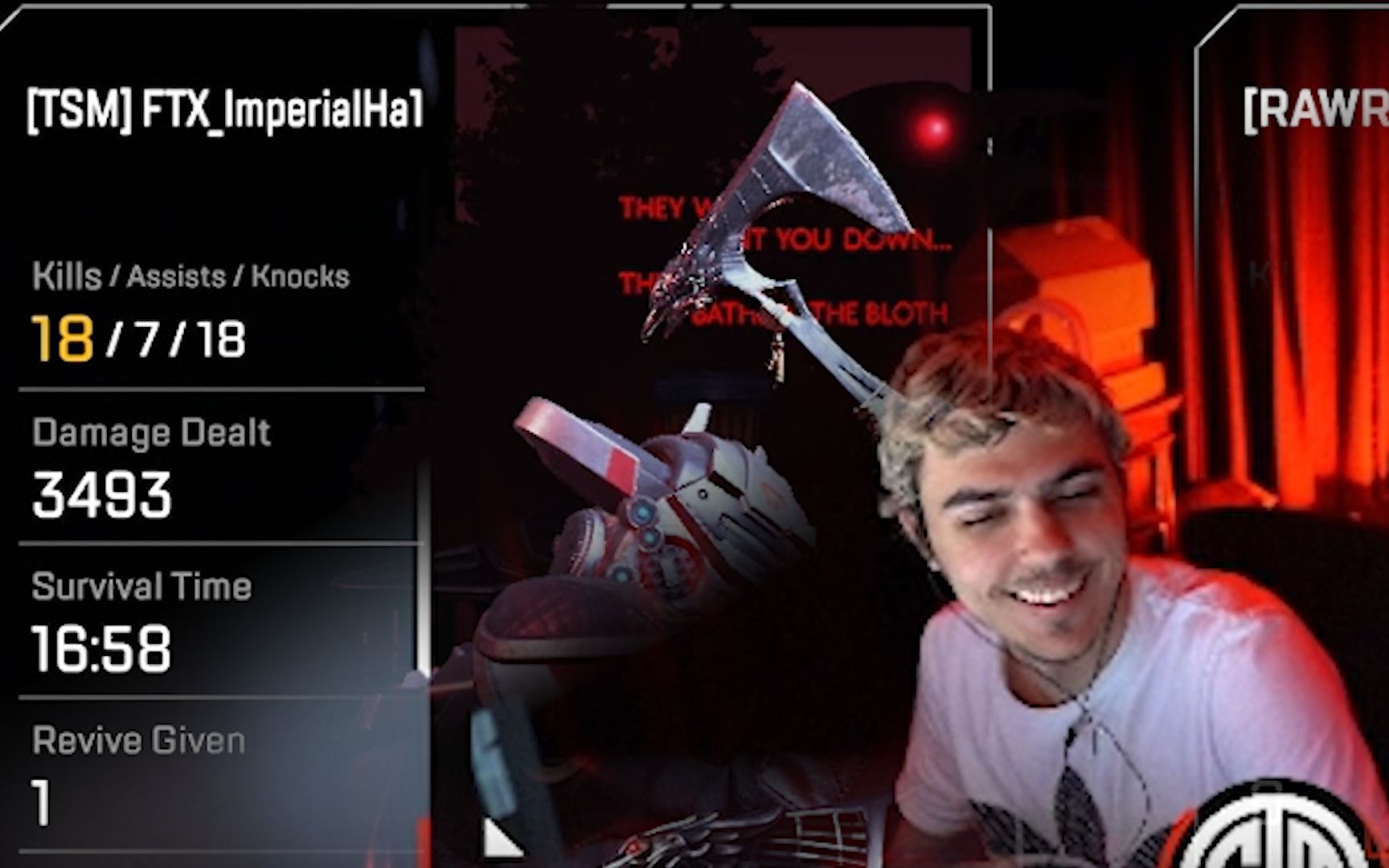 【Apex中字/Imperialhal】在新赛季以18杀拿下猎杀者的hal:“Apex!你们的CEO回来了!”_APEX英雄