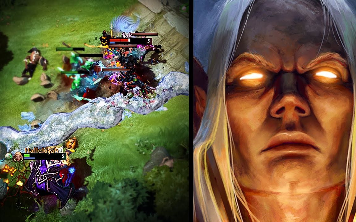 【Dota 2 Invoker】新生代最强卡尔之一，天才少年OG.BZM！中路对阵影魔_电子竞技热门视频