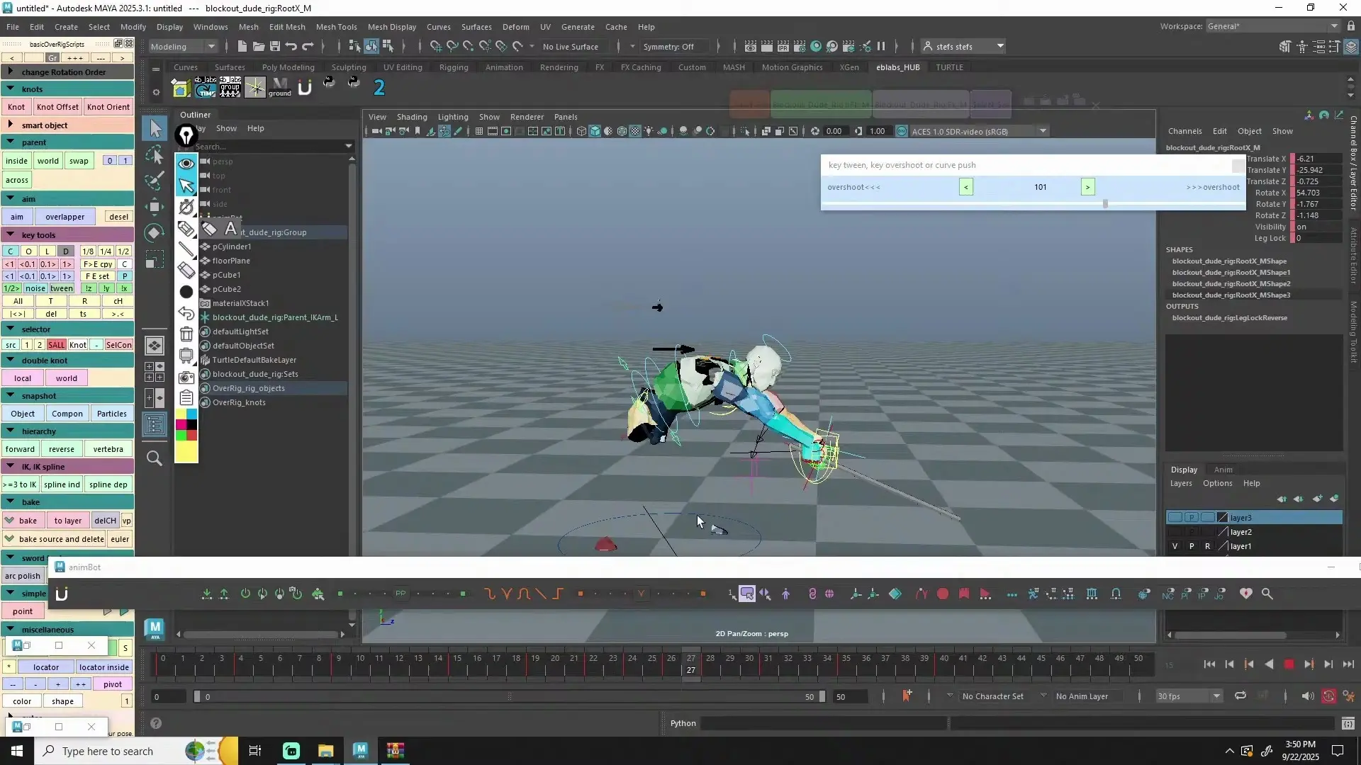 maya - 制作blocking动画技巧_哔哩哔哩_bilibili