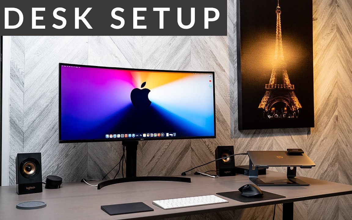 【4K机翻】晒桌面2021-My Productive Workspace Desk Setup 2021_哔哩哔哩_bilibili