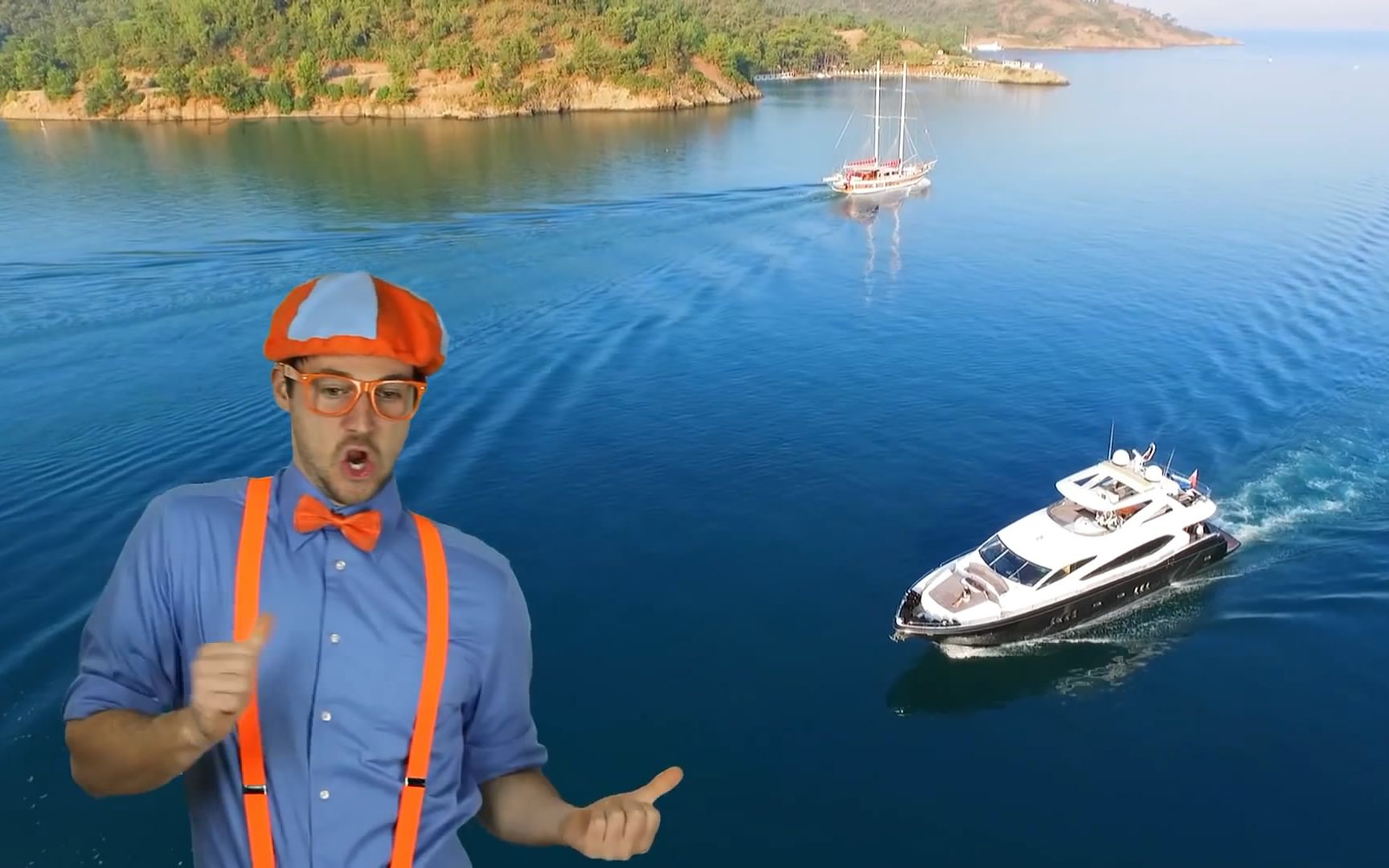 Construction Vehicles for Kids with Blippi _ The Boat Song_哔哩哔哩 (゜-゜)つロ ...