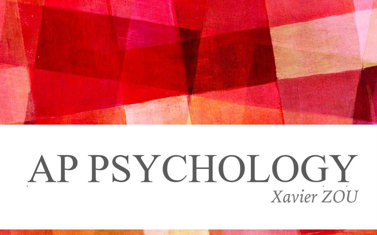2022 AP Psychology/AP心理学 第一章《心理学史与心理学流派》 - 哔哩哔哩