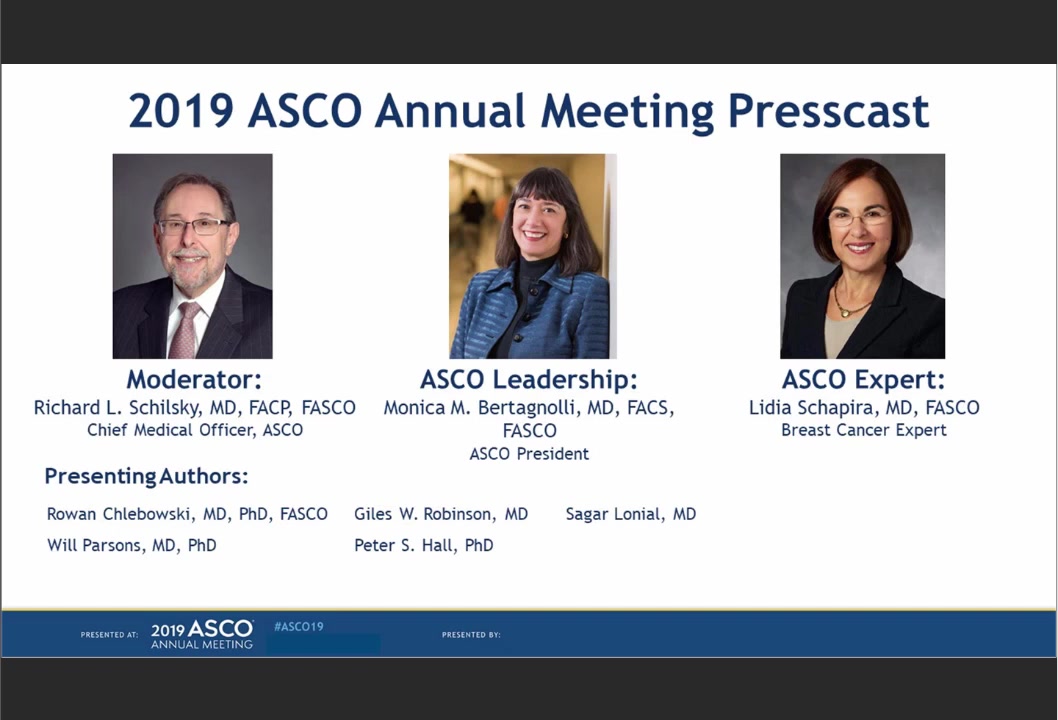 2019 ASCO Annual Meeting Presscast_哔哩哔哩 (゜-゜)つロ 干杯~-bilibili