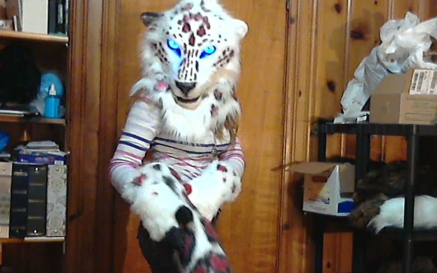Finished! Black and Red Snow Leopard Partial_哔哩哔哩_bilibili